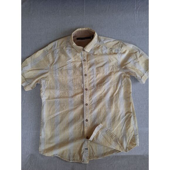 Sean John | Shirts | Sean John Mens Large Camp Herringbone Button Shirt ...